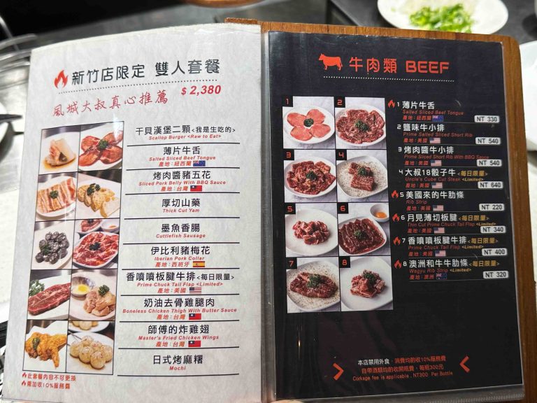 Uncle Shawn 燒肉餐酒館新竹店 必點餐點推薦 附菜單 - 嗨我是紹